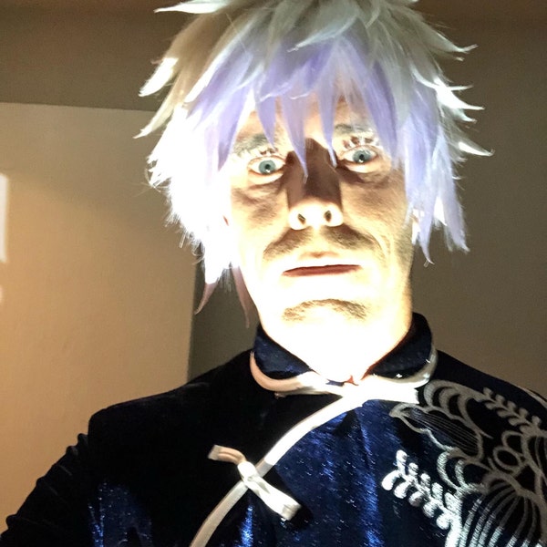 Gojo Inspired Cosplay Wig - Etsy