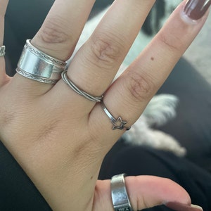 Guitar String Ring Engagement Style Triple Wrap Silver | Etsy