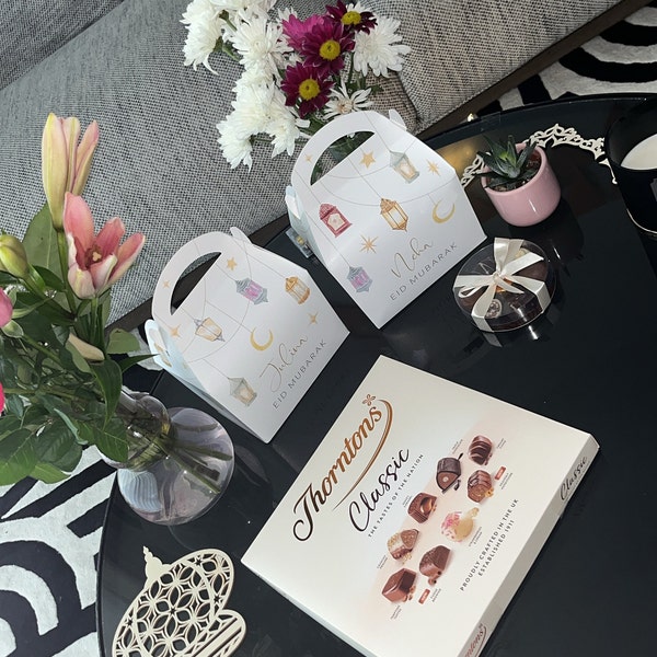 Personalized Eid Mubarak Party Favor Box: Ramadan Celebration Gift - Etsy