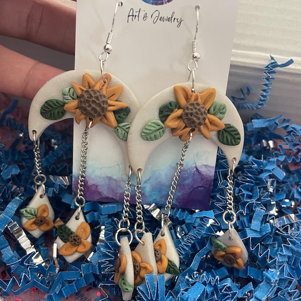 Alcohol Ink Earrings: Deco Daggers and Teardrops - Etsy