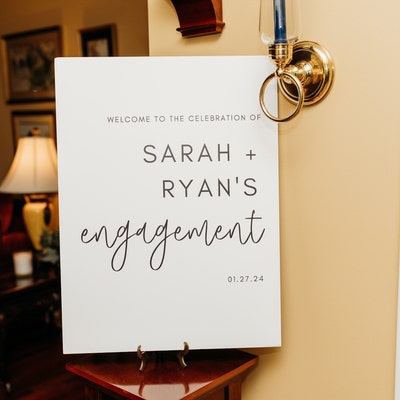 Engagement Party Sign Engagement Party Wedding Planning Engagement ...
