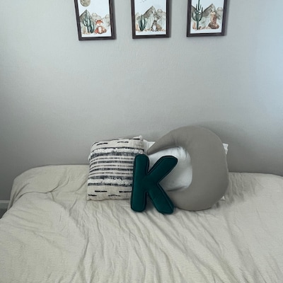Custom Name Pillow Alphabet Pillow Letter Pillow M Shaped - Etsy