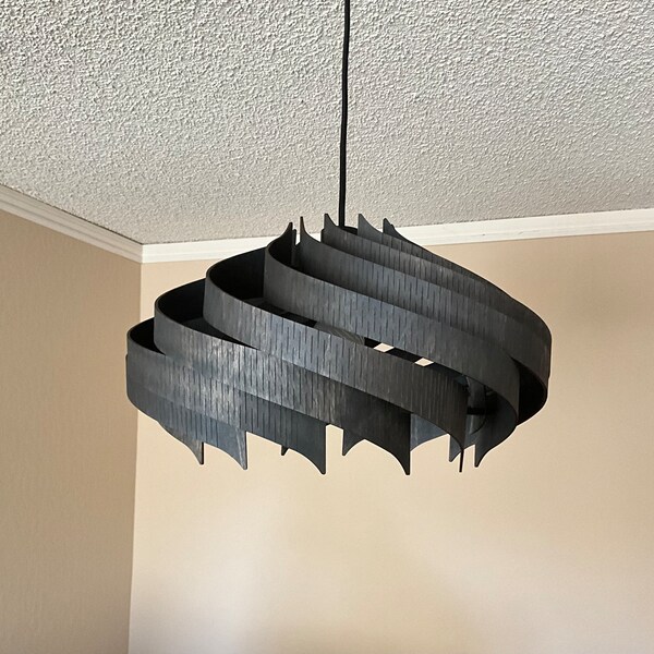 Extra Large Ceiling Lamp Circus 1100 / Mid Century Modern / Wood ...