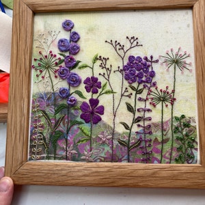 Floral Embroidery Kit 'cornish Coast' Modern Hand Embroidery Mother's ...