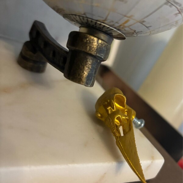 Raven Skull Cabinet Handles With Screws (set of 2) - Etsy