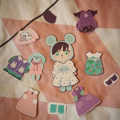 Evening Routine Paper Doll Craft Set Printable for Kids - Etsy