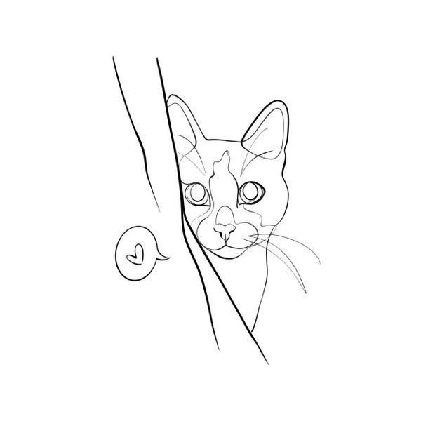 3 Pets/characters One Line Portrait Commission, Dog One Line Portrait ...