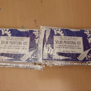 DIY Solar Printing Kit Craft Kit Cyanotype Kit Solar - Etsy