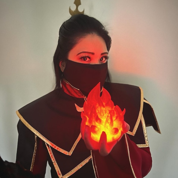 Floating Fireball Prop, Wearable Costume Flame, LARP Fire Elemental ...