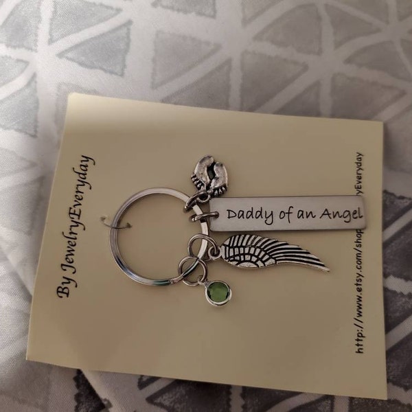 Baby Angel Keychain, Mommy's Keychain, Daddy's Keychain, Father's ...