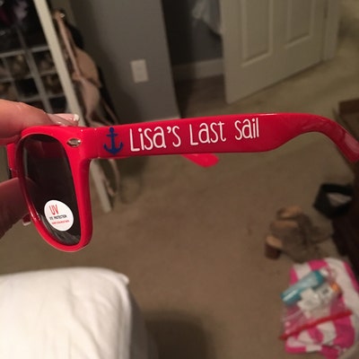 Personalized Bachelorette & Spring Break Sunglasses: Getting Nauti - Etsy