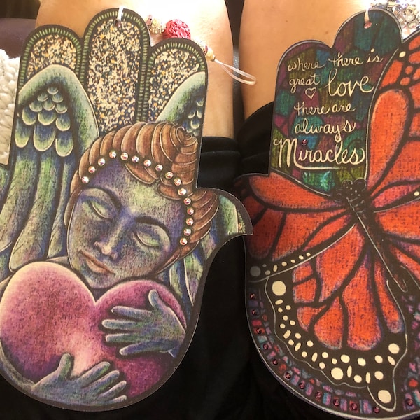 ANGELS WHISPER Hamsa, Hand of God, Blessing, Symbol of Love, Good ...