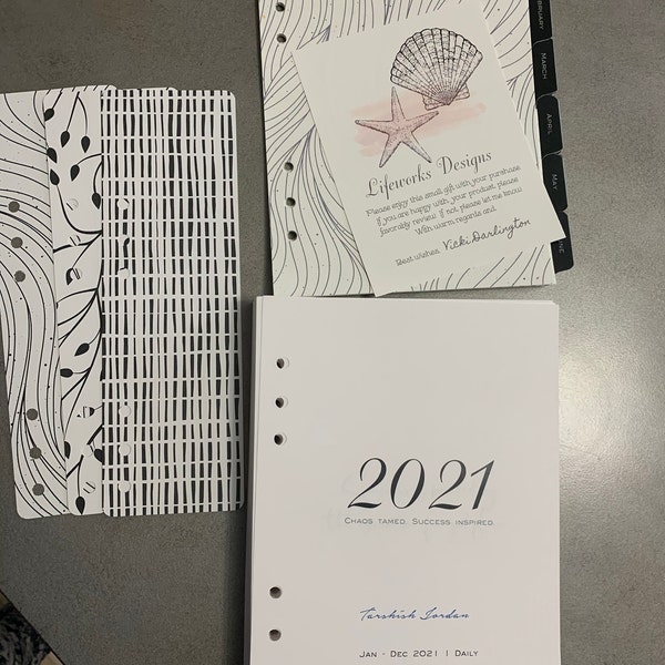 Junior Dividers With Mylar Tabs For: Arc, Tul, Levenger, Circa, Binder ...