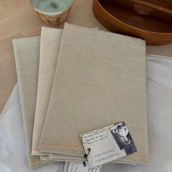 46 Count "false Starter" Hand Dyed Linen for Cross Stitch or Embroidery ...