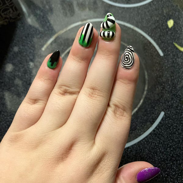 Friday the 13th Inspired Press on Nails Luxury Nails Halloween Nails ...