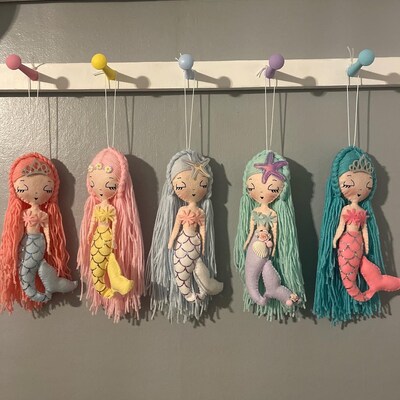 Felt Crab, Felt Shell, Mermaid Decor, Felt Sea Creatures, Under the Sea ...