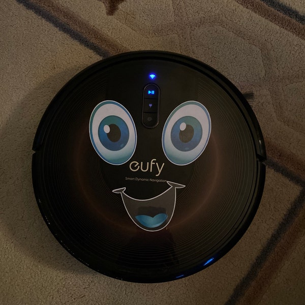 Happy Face Funny Sticker for Robot Vacuum Cleaner Deboot, Roomba ...