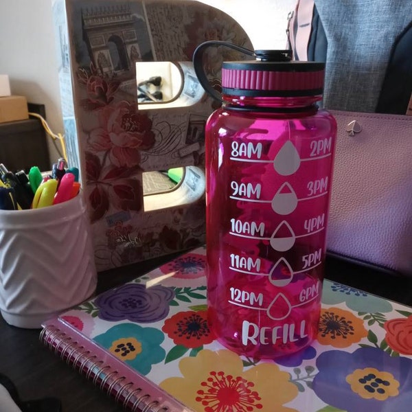 Water Bottle Tracker | Motivational Water Bottle | Personalized Water ...