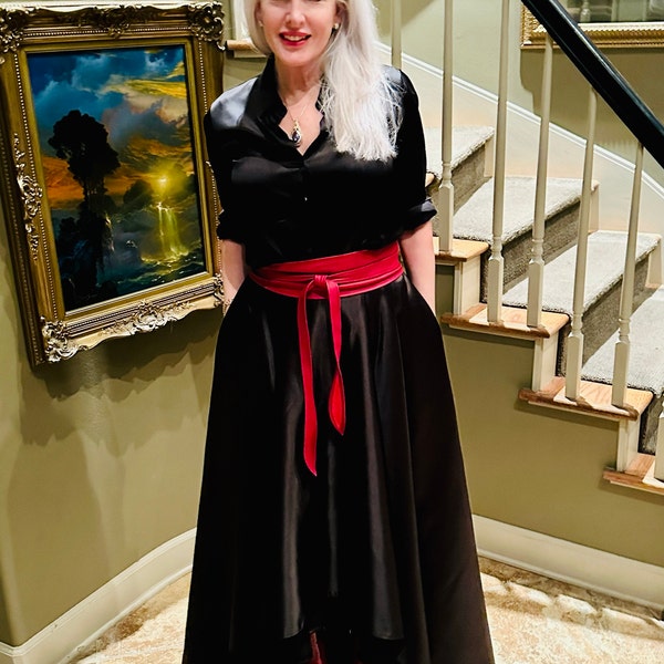 Women's Belt Wide Black Stretch Belt 4" / 10cm Glamorous Waist Cincher ...