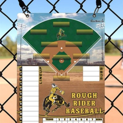 9x12 Metal Custom Dugout Lineup Board - Etsy