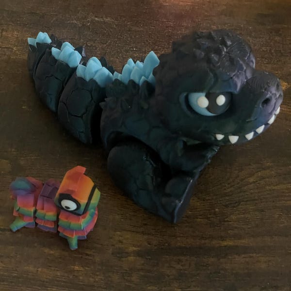 3D Printed Mini Flexi Animal Fidget | 3D Printed Fidget Toy | Flexi Toy ...