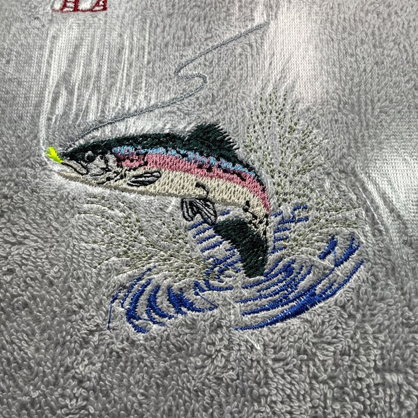 Rainbow Trout - Machine Embroidery Design - Etsy