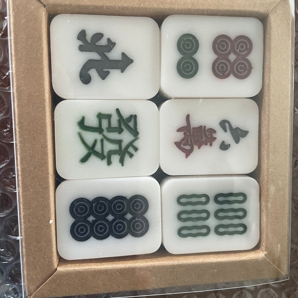 Mahjong Tile Soap Set: Customizable Vegan Guest Soaps - Etsy