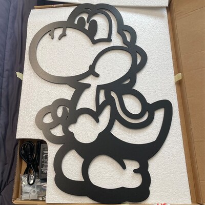 Yoshi Led Sign Wall Art Decor Glow in the Dark Wall Art Kids Room Decor ...