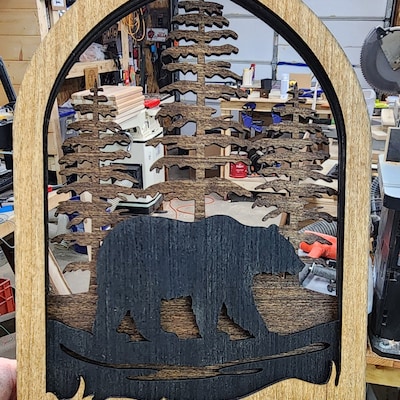 Ribbon Split Monogram Digital File SVG Glowforge Cricut Laser Cut File ...