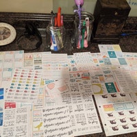 Cleaning Stickers by the Room Kitchens and Bathrooms Kitchen - Etsy