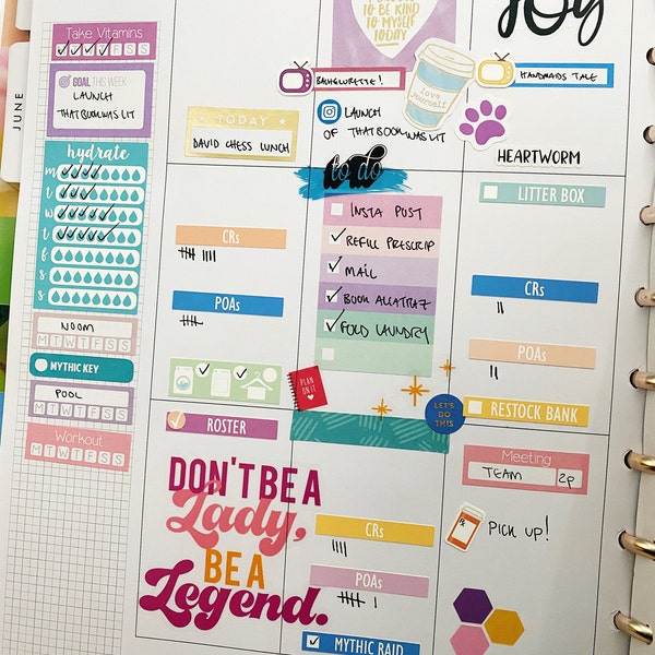 CUSTOM HEADERS. Custom Planner Stickers. - Etsy