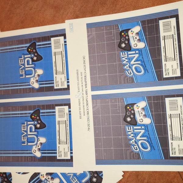 Gamer Party Food Tent Labels, Video Game Party Gaming Birthday ...