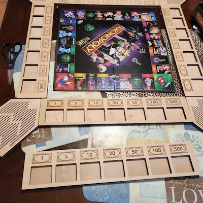 Monopoly Money Holder, Board Game Organization, Game Piece Organizer ...