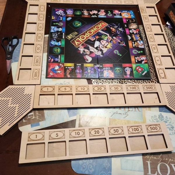 Monopoly Money Holder, Board Game Organization, Game Piece Organizer ...