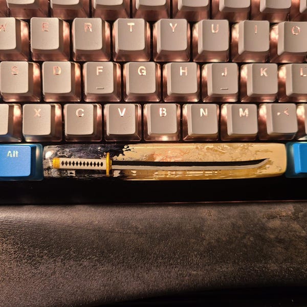 Custom Spacebar Keycap, Custom Keycap, Artisan Keycap, Character Custom ...