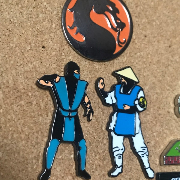 Sub Zero Mortal Kombat Ninja Hard Enamel Pin Arcade Gaming Badge - Sega ...