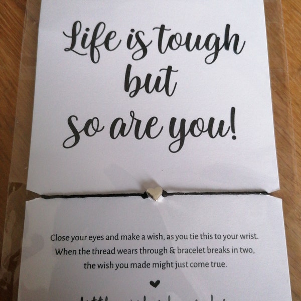 Socially Distanced Hug From Me to You, Wish Bracelet, Wishlet, Gift ...