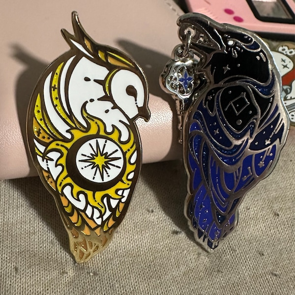 Eclipse Birds Pins - Etsy
