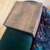 Sofa Arm Rest Table With Magazine Stand, Modern Wood Armrest Table ...