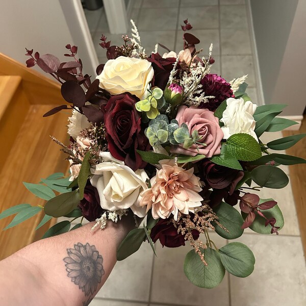 Burnt Orange and Navy Blue Wedding Flowers, Burnt Orange & Navy Wedding ...