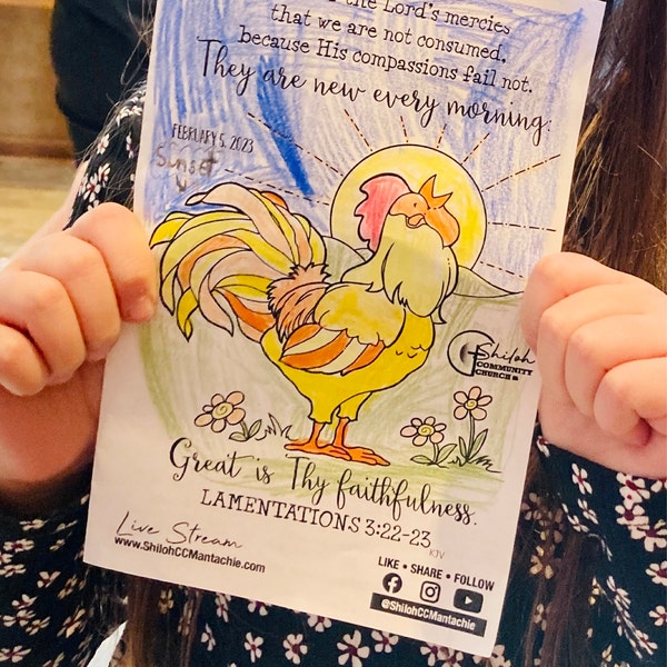 His Mercies Are New Every Morning Coloring Page 8.5X11 Bible Journaling ...