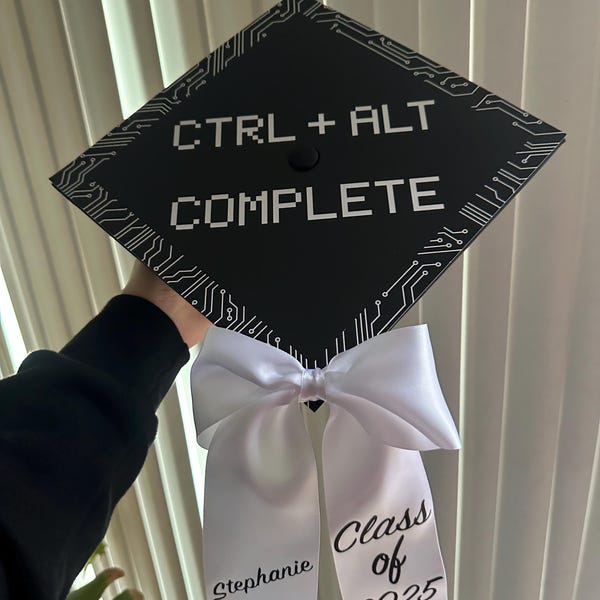 Bad Bunny Grad Cap Design | CARDSTOCK Printed Cap Topper | Bad Bunny ...