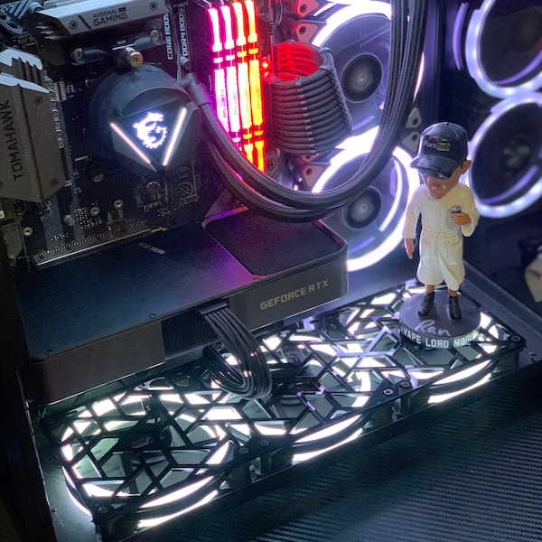 Custom Computer Pc Fan Grill 360mm X 120mm Black Lasercut Acrylic - Etsy