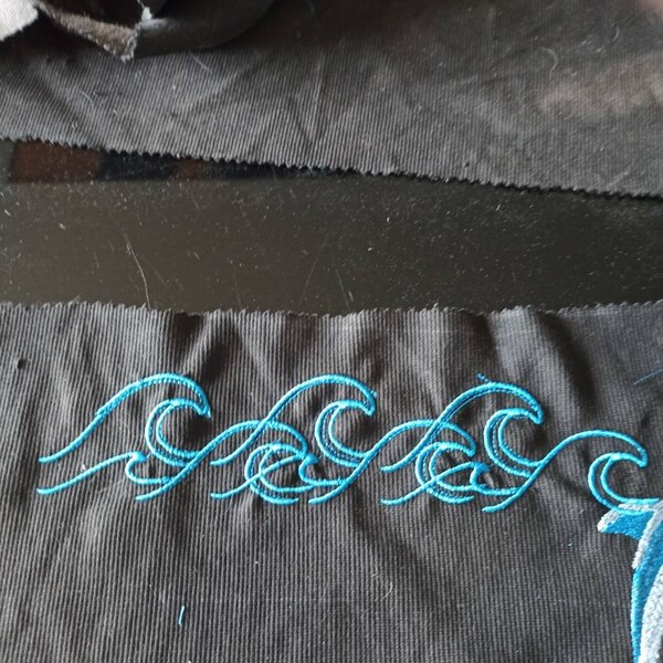 Wave Embroidery Design - Ocean Digital Design - Machine Embroidery ...
