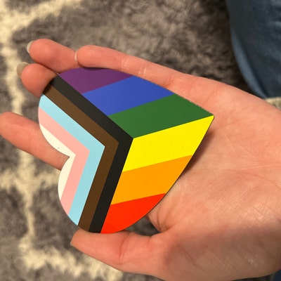 Progressive Pride Flag Magnet, Auto Magnet, Car Magnet, Daniel Quasar ...