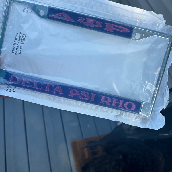 Custom Fraternity and Sorority Greek Acrylic License Plate Frame - Etsy
