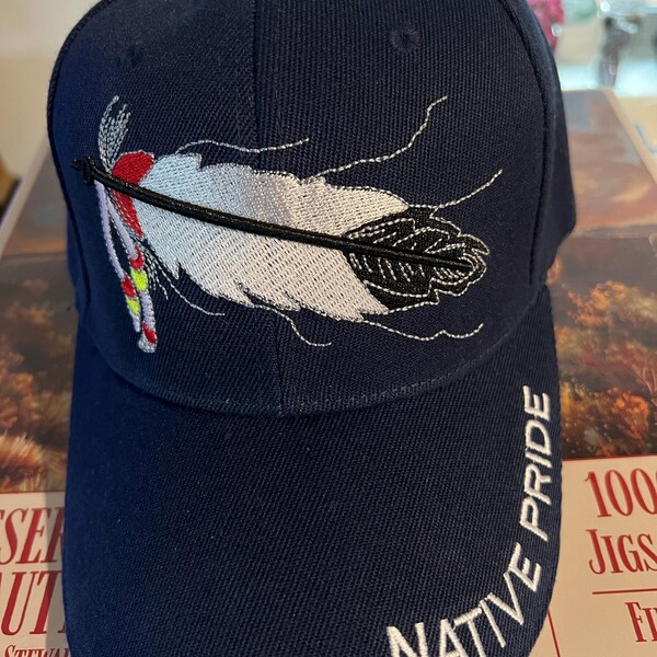 Ball Cap With Native American Inspired Design Featuring Native Pride ...