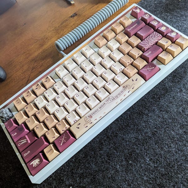 Mischief Managed Keycap Set: PBT Cherry Profile, Mechanical Keyboard - Etsy