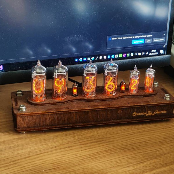 Rare Handmade Clock Radio Nixie In-12 Watch Hand Made Radio Vintage ...