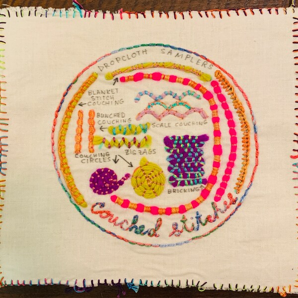Garden Path Dropcloth Embroidery Sampler. - Etsy